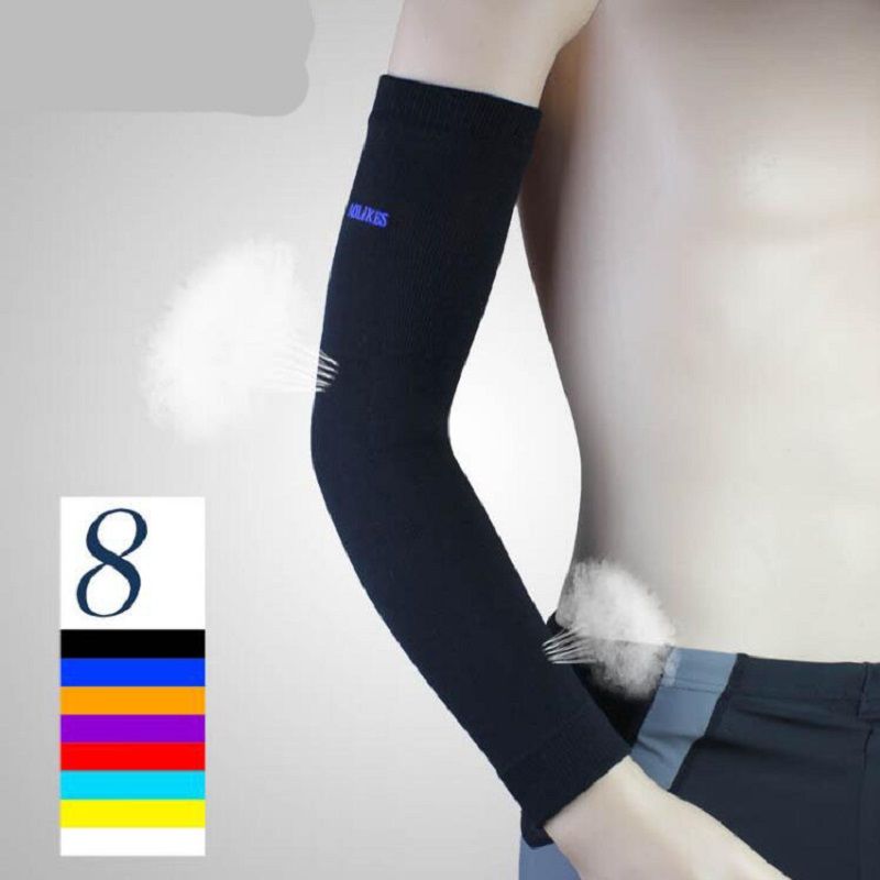 2021 High Elastic Basketball Arm Sleeve Armband Soccer Volleyball Elbow ...