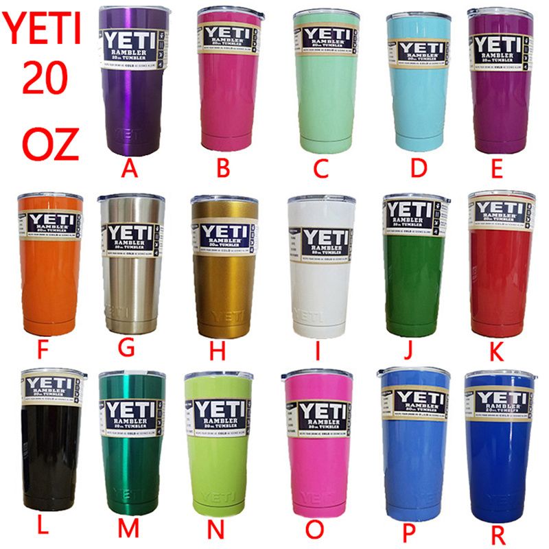 20 Oz YETI Rambler Tumbler Cup Purple Pink Light Blue Orange Light ...
