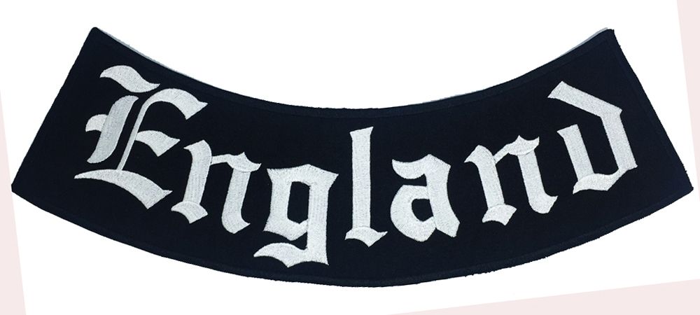 2020 Outlaw England Rocker Embroidered Iron On Patch Motorcycle Biker ...