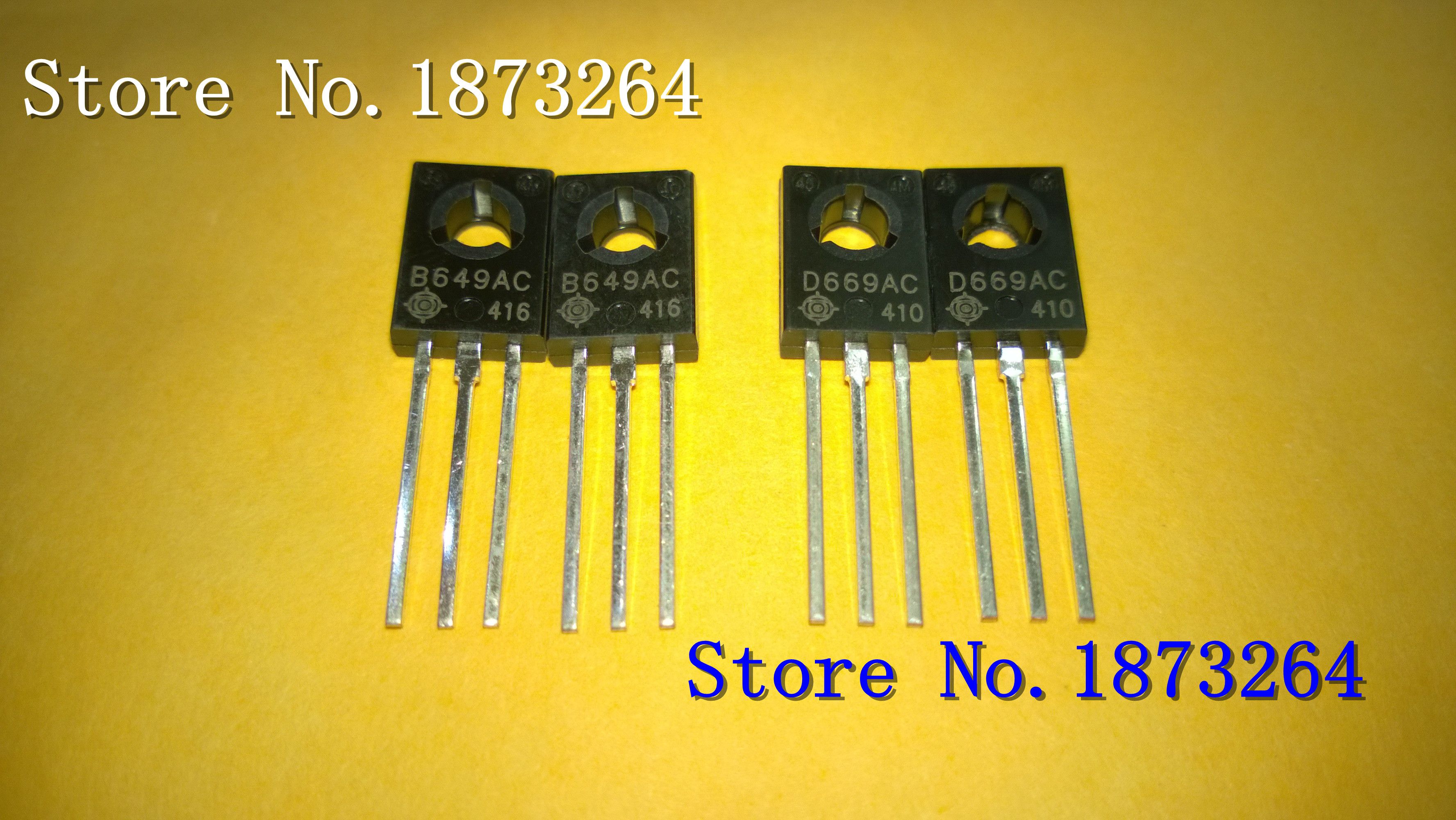 2020 2SB649AC 2SD669AC TO 126 2SB649 2SD669 10 B649AC +10 D669AC PNP ...