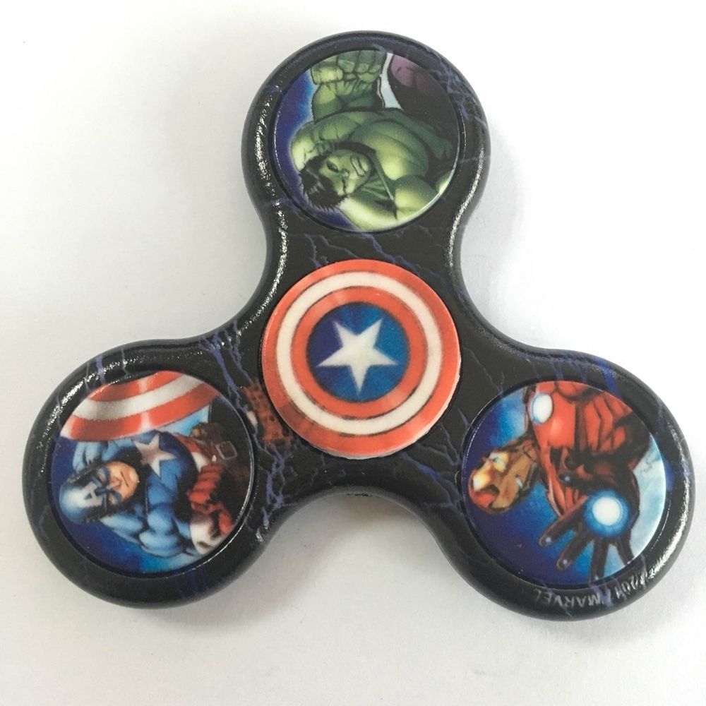 Marvel The Avengers Captain America Hulk Fidget Hand Spinner Gyro ...