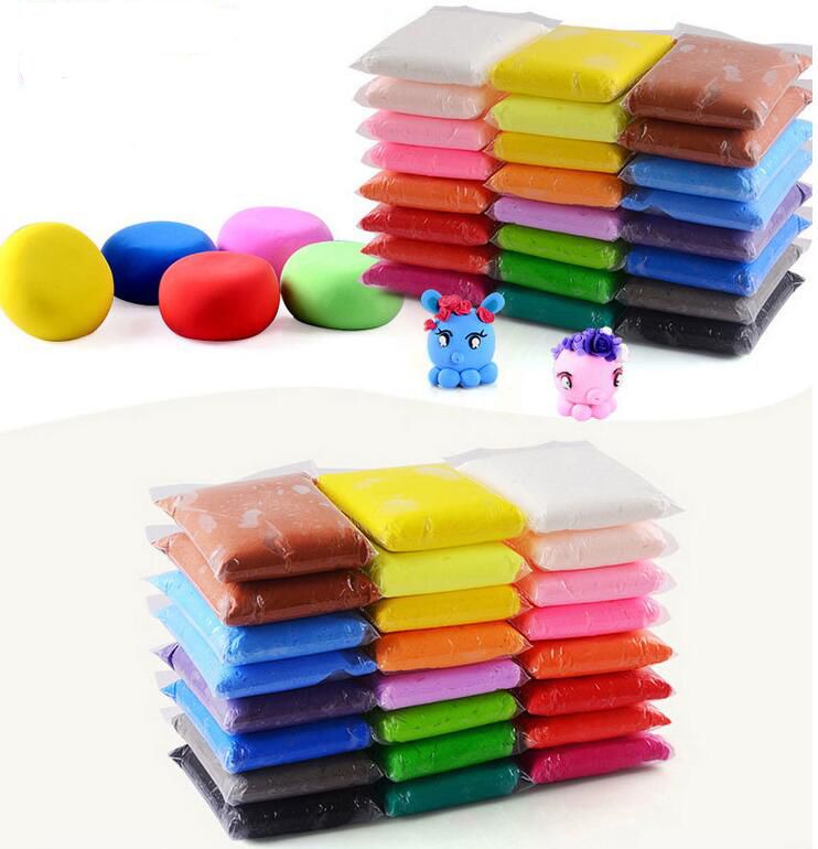 2018 100g/Bag Plastic Clay Colorful Silly Putty Plasticine Super Light ...