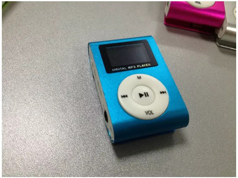 MP3 Player Mini Clip Music Player With LCD Screen Support Micro TF/SD ...