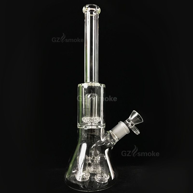 2019 Glass Bongs Water Pipes Bong Beautiful Thick Four Filter Inside ...