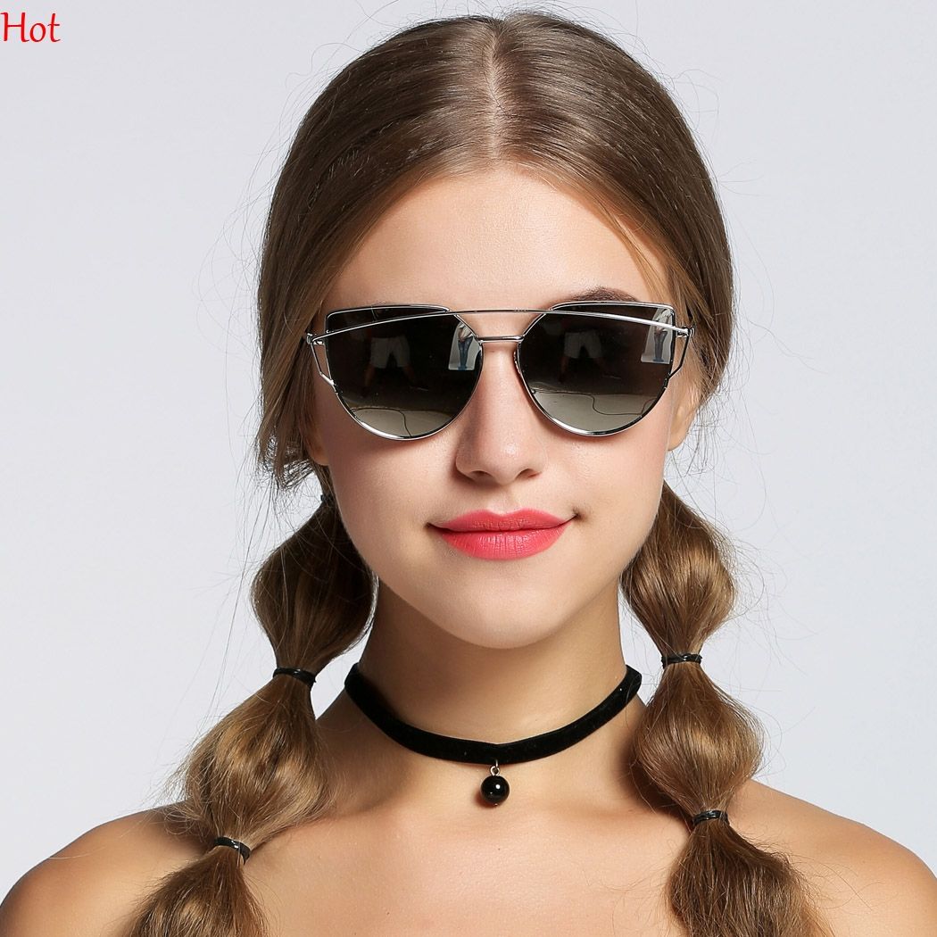 Popular Mirror Lens Eyewear Sunglasses Cat Eye 2017 New Women Big Size popular-mirror-lens-eyewear-sunglasses-cat-eye-2017-new-women-big-size