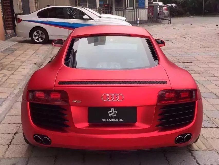 2021 High Quality Satin Chrome Red Vinyl For Car Wrap With Air Bubble ...