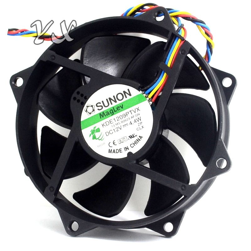 2021 Maglev Round CPU Case Cooling Fan KDE1209PTVX 4.4W 4 Pin DC 12V ...