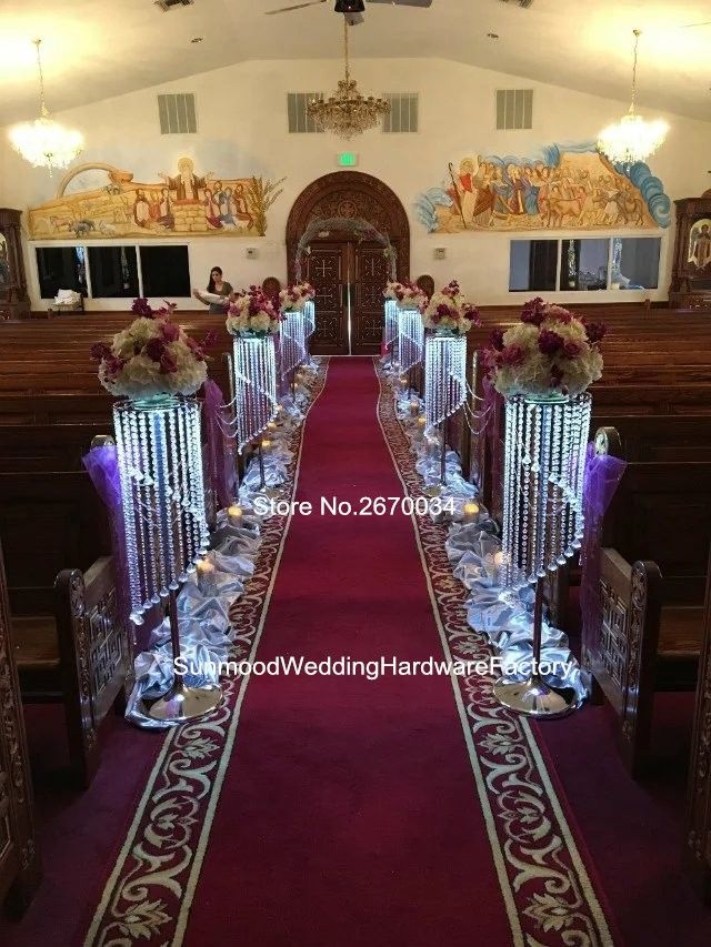 Wedding Aisle Stands With Crystal