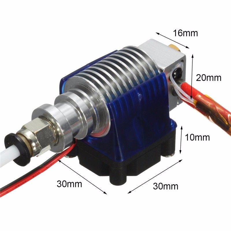2021 V6 J Head Hotend For 1.75mm Filament All Metal Extruder With ...