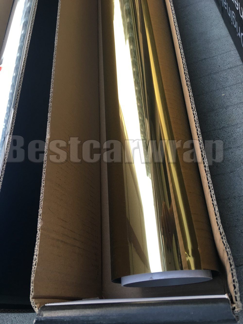 Best And Cheapest Car Stickers One Way Gold Mirror Finish Vinyl Window ...