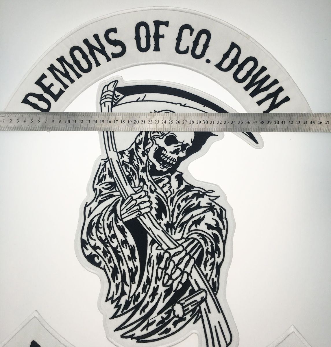 2021 Fashion DEMONS OF CO. DOWN MC Embroidered Iron On Sew On Biker ...