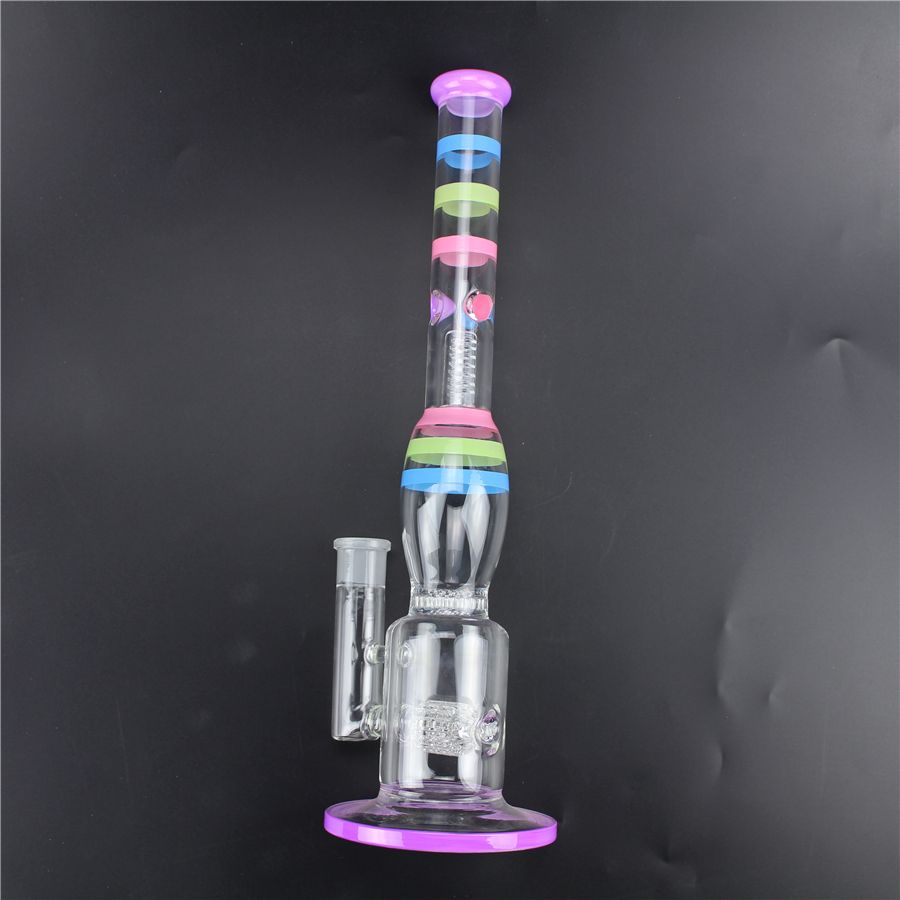 Best 2017 New Bong Rainbow Color Oil Rigs Glass Water Bong With Height ...