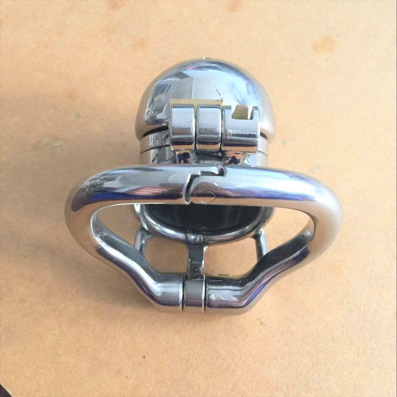 Newest Double Lock Design Stainless Steel Chastity Belt Male Chastity ...