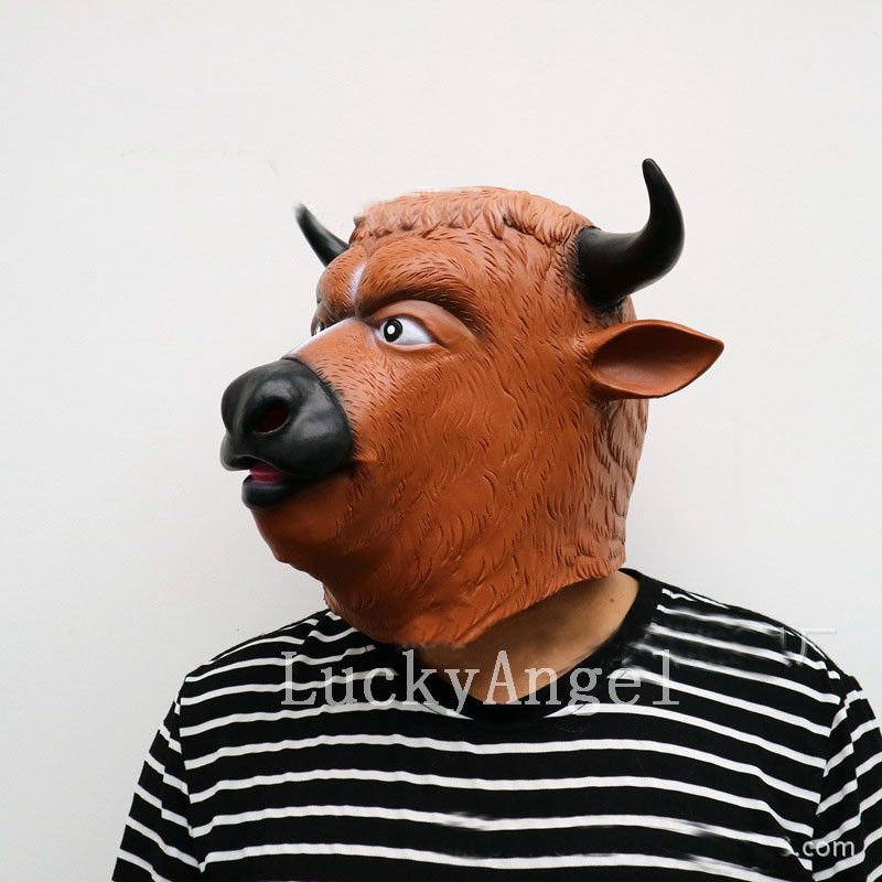 Cheap New 2017 Halloween Masks Creepy Cow Party Mask Costume Party ...