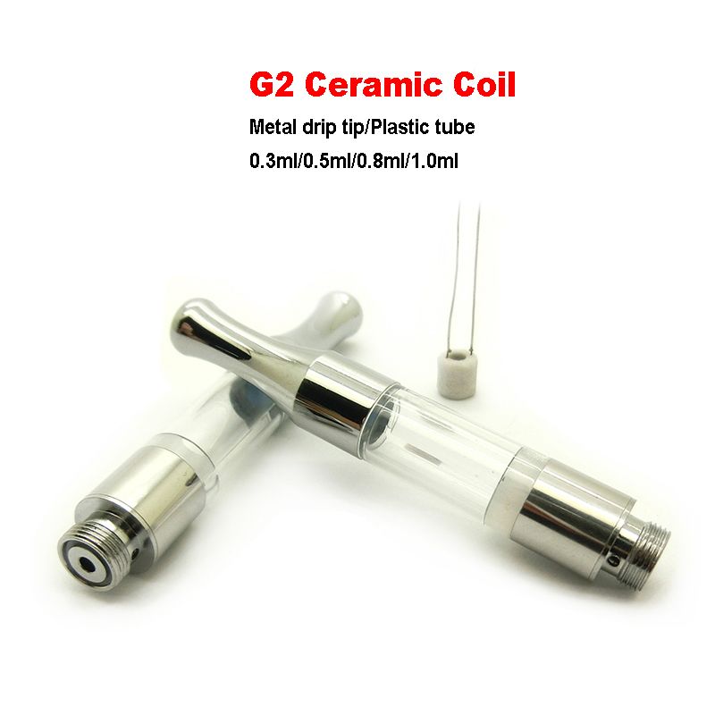 G2 Atomizer Ceramic Coil E Cig 510 Cartridge Disposable E Cigarette ...