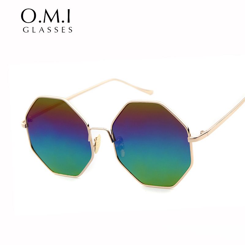 Hexagon Sunglasses Women Brand 2017 Vintage Women Lady Street Snap