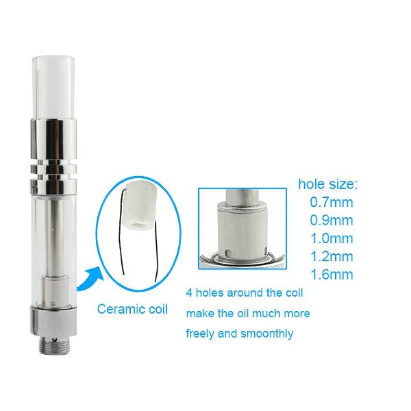 Glass Vaporizer Tanks Ceramic Coil Cartridge ECig CE3 Glass Oil Ceramic ...