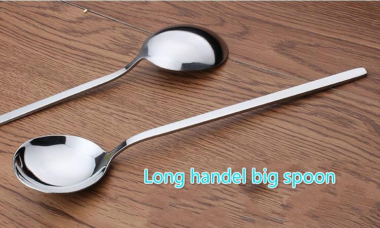 2020 Long Handel Round Deep Spoon High Quality 410 Stainless Korean ...