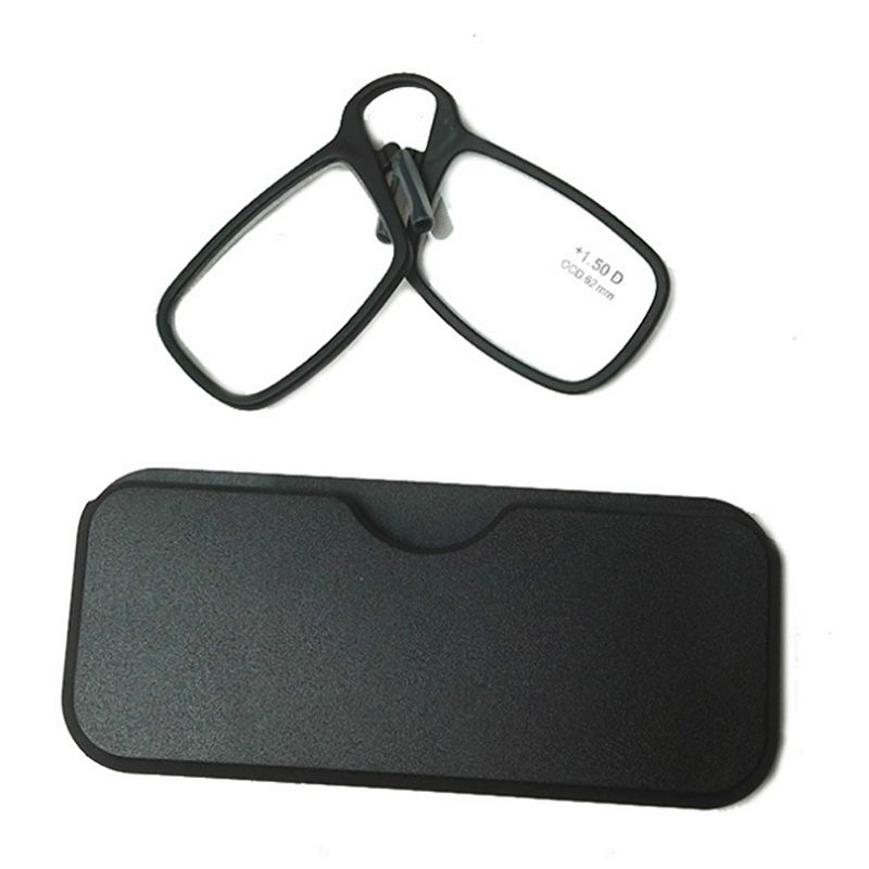 Unisex Wallet Nose Resting Reading Glasses With Case Credit Card Size