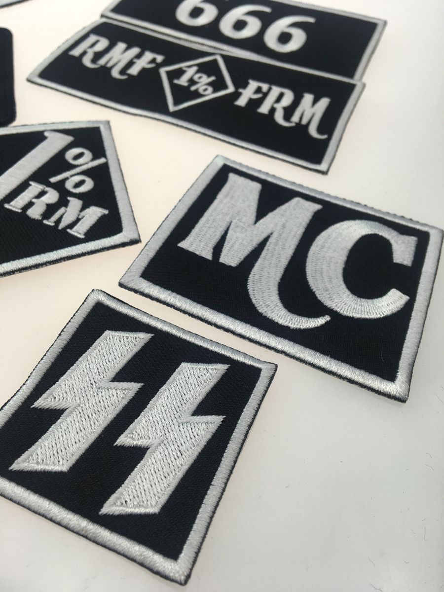 2021 Original Rock Machine Motorcycle Embroidery Biker Patch Large Size ...