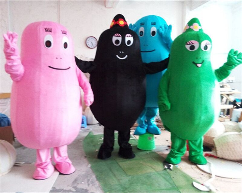 Best Price Pink Barbapapa Mascot Costume Lovely Beard Papa Adult Mascot ...