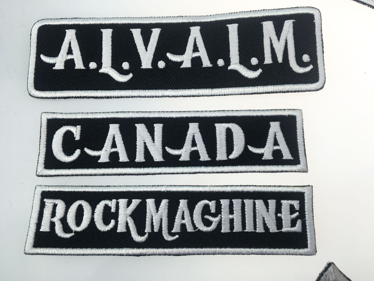 2021 Original Rock Machine Motorcycle Embroidery Biker Patch Large Size ...