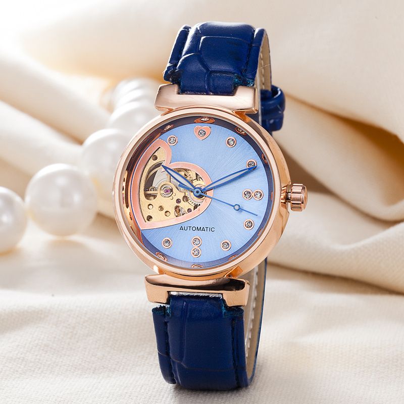 Automatic Mechanical Watch Women's Fashion Business Waterproof Casual ...