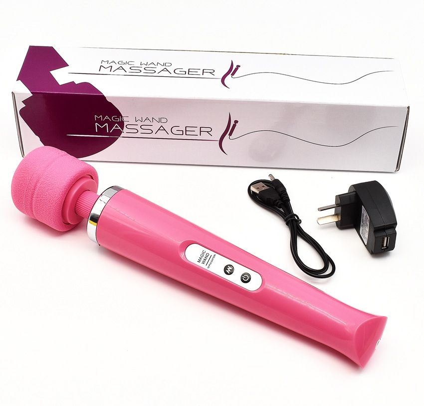 Usb Charging 10 Speeds Magic Wand Massager Av Wand Vibrators Powerfull