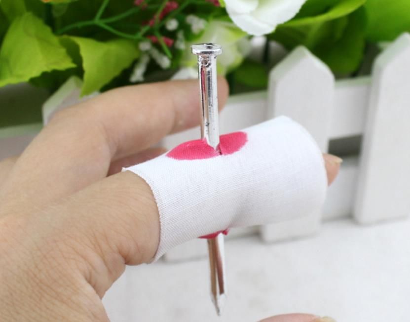 2021 Magic Bloody Nail Thru Finger Bandage Joke Gag Gift Joke Prank ...