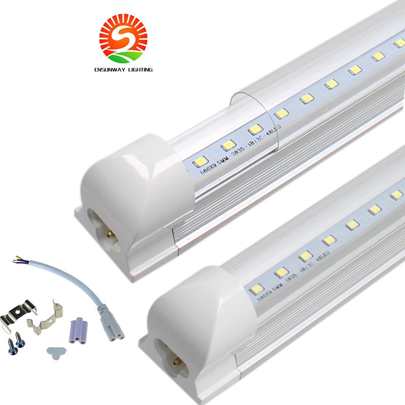 Led Tube Lights 8ft 6ft 5ft 4ft Integrated T8 Tube Lights SMD2835 110lm ...