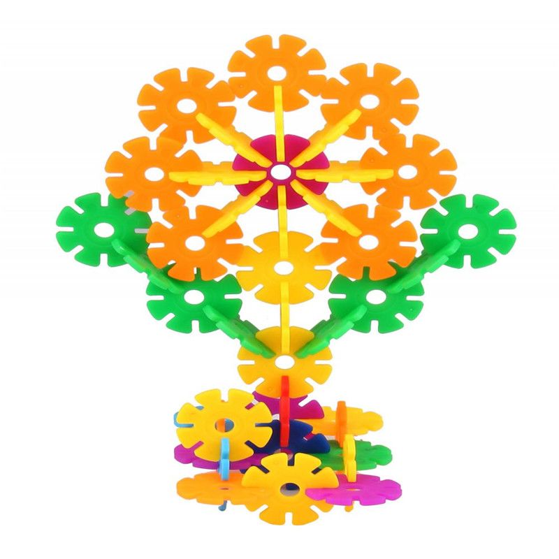 2017 Snowflake Shape Colorful Building Blocks Toy Snowflakes Connect ...