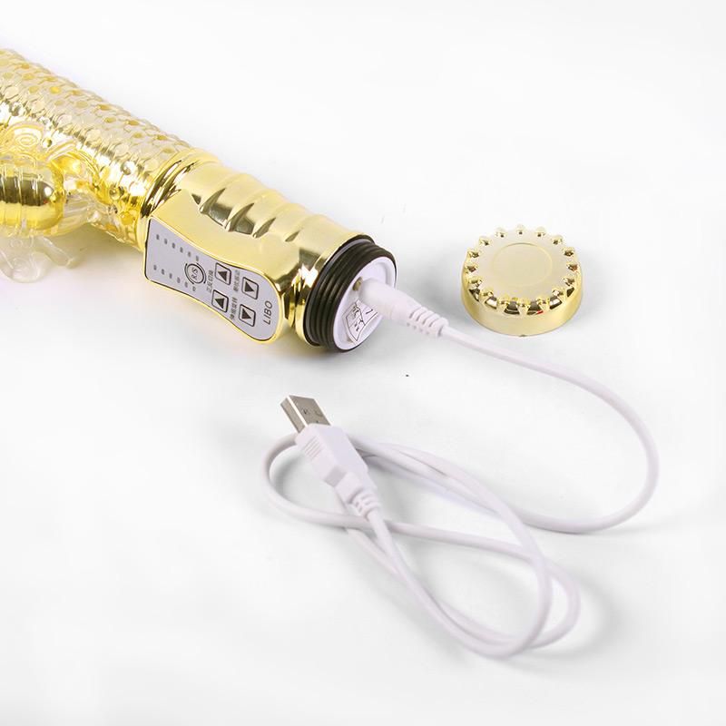 Rechargeable 36 Modes Rotating Thrusting Rabbit Vibrator Butterfly