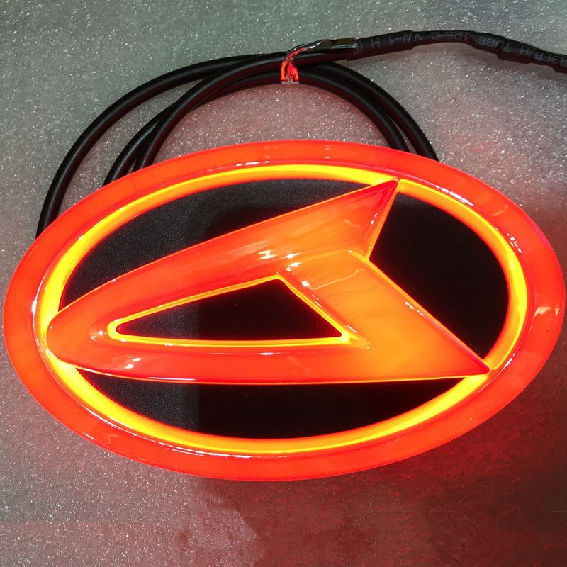 4d Car Led Emblem Car Led Badge Symbols Logo White Blue Red Rear Led ...