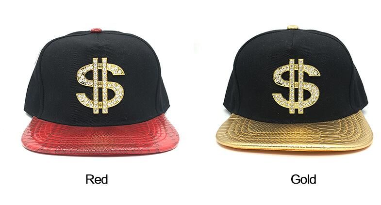 New Dollar Sign Money Snapback Caps Hip Hop Swag Hats Mens Fashion ...