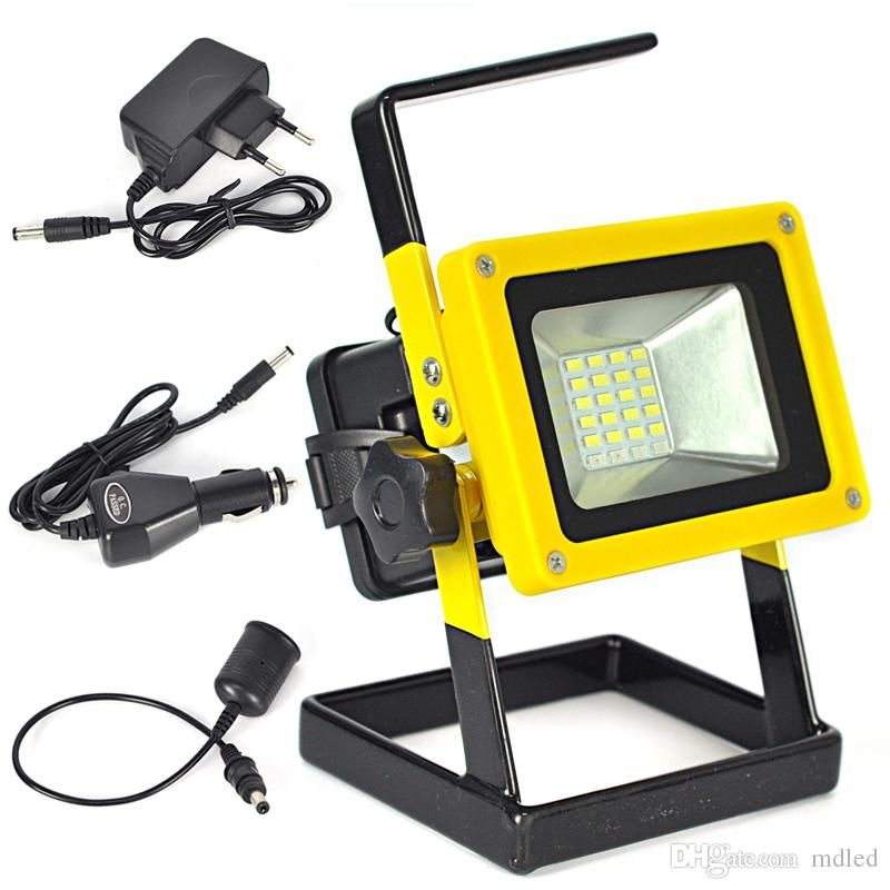 10W Floodlight Rechargeable LED Flood Light Lamp IP65 AC85-265V Red ...