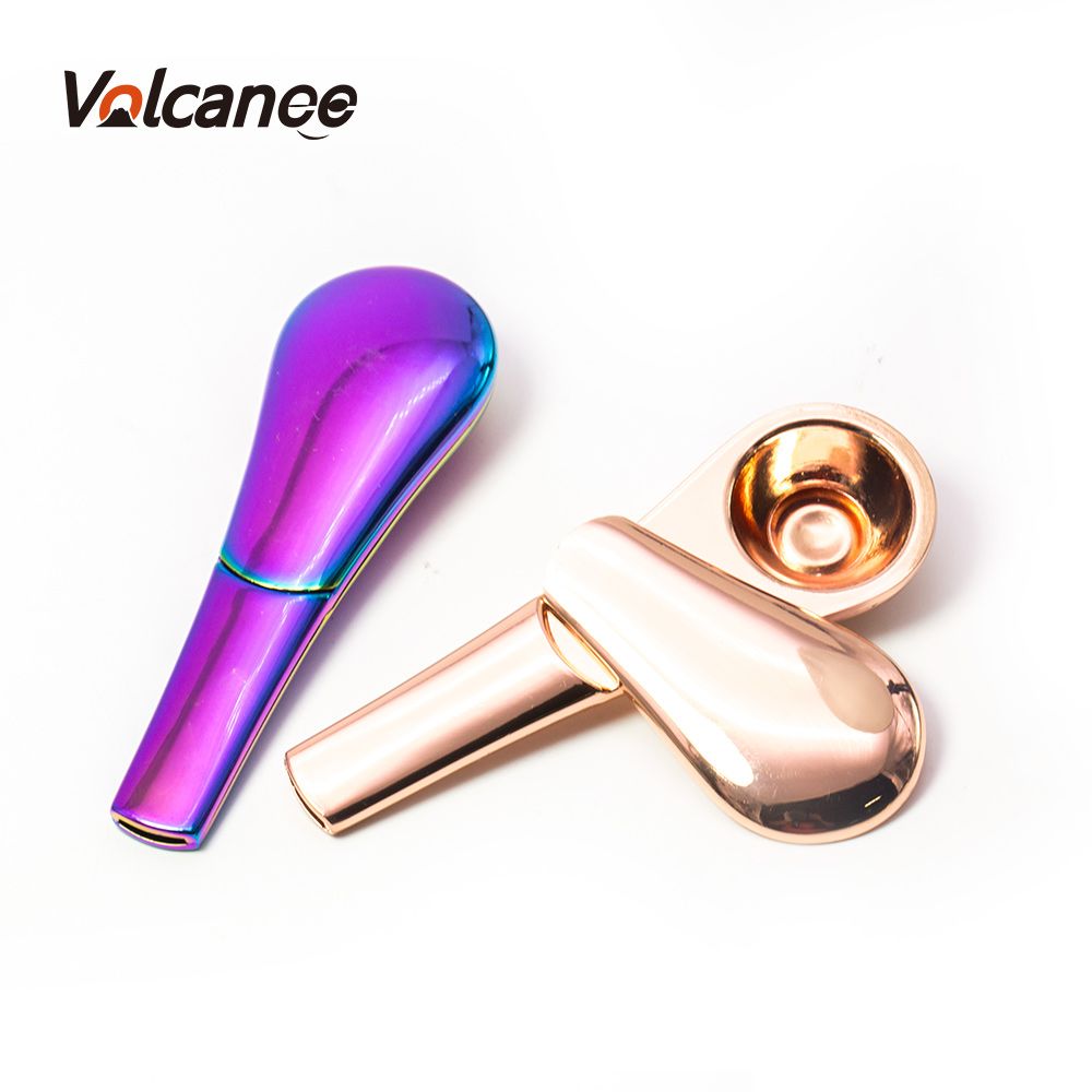 2021 Wholesale Rainbow Smoking Pipe Metal Magnet Smoking Pipe Zinc ...