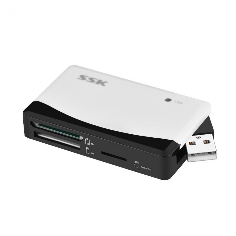2021 SSK SCRM057 Mulitfunction Card Reader Can Rotated USB 2.0 Card ...