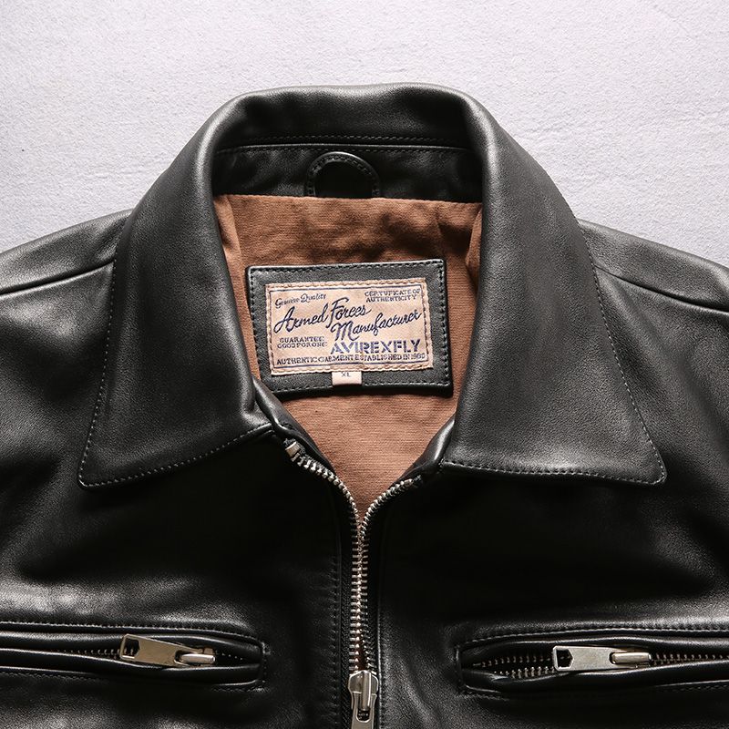 2020 M1 Air Force Flight Leather Jackets AVIREXFLY Flocking Cow Leather ...