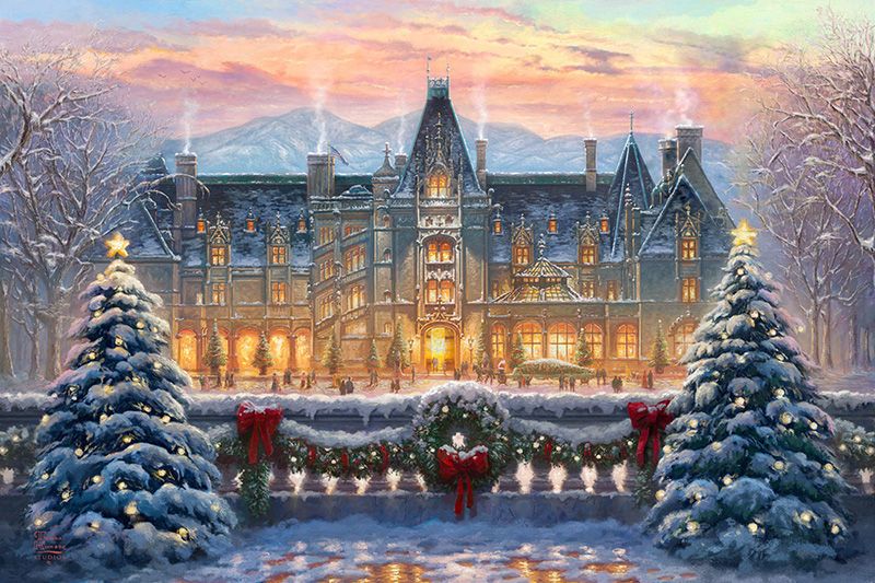 Victorian Christmas Landscape