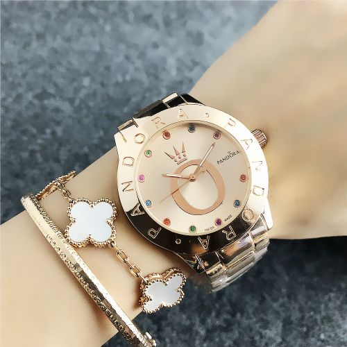 2018 New Men Diamond Pandora Watch Stainless Steel Luxury Casual ...