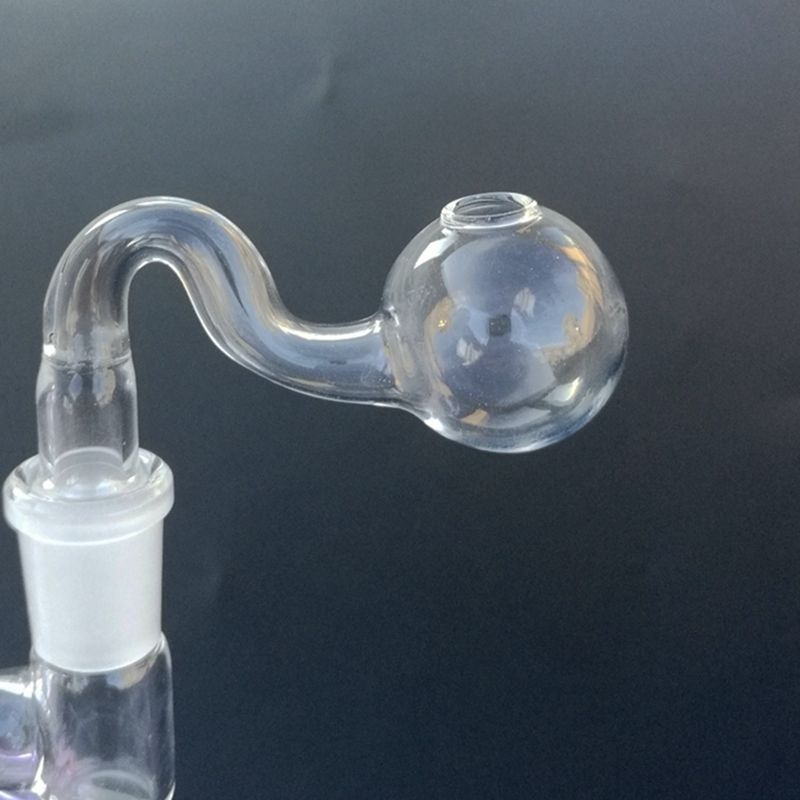 2021 Wholesale 14mm 18mm Pyrex Glass Oil Burner Pipes Clear Glass ...