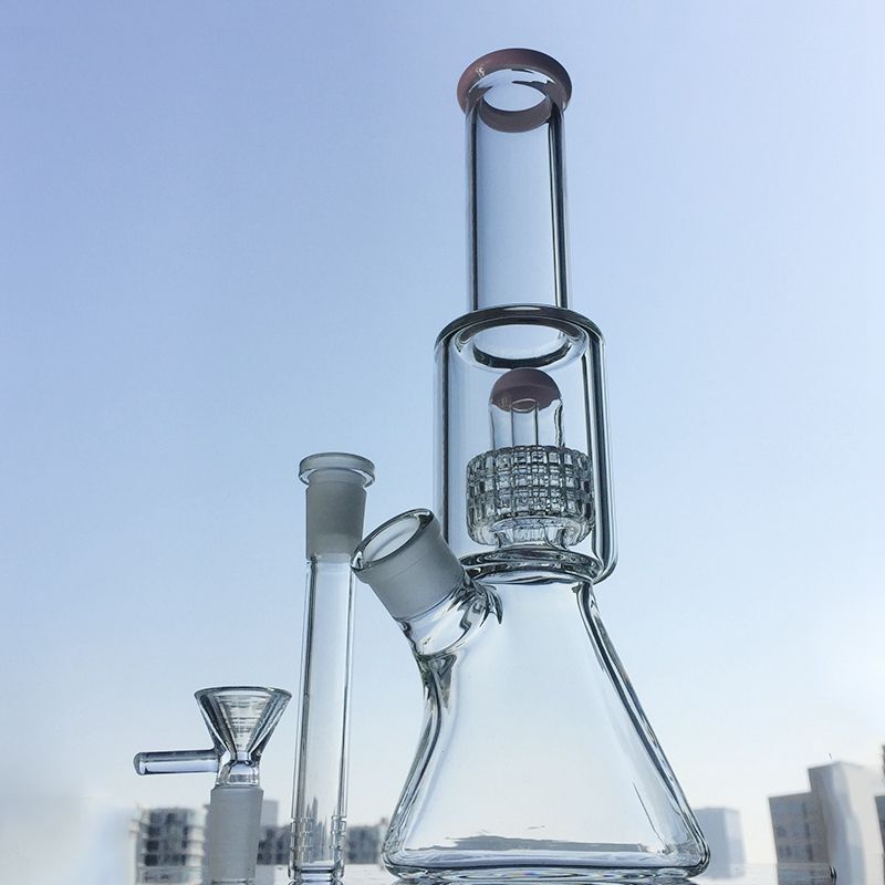 Compre Púrpura Bong Dome Showehead Perc Glass Rig Dome Matrix Perc Dab ...