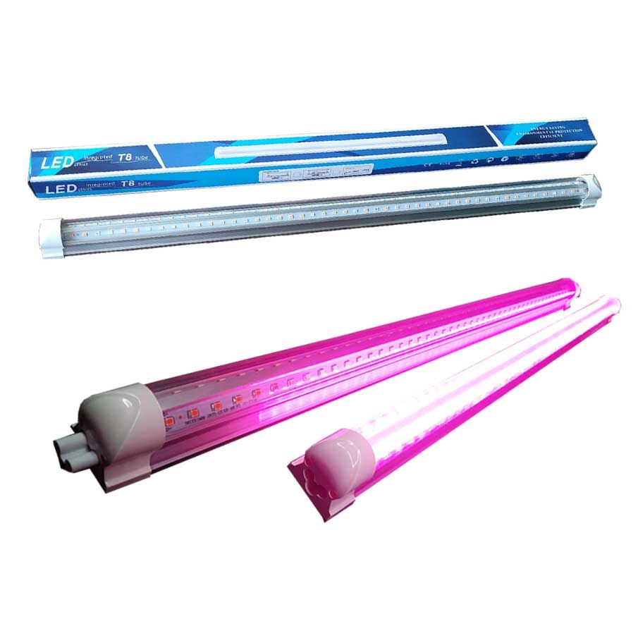 380 800nm Full Spectrum LED Grow Light LED Grow Tube 8Ft T8 V Shaped ...