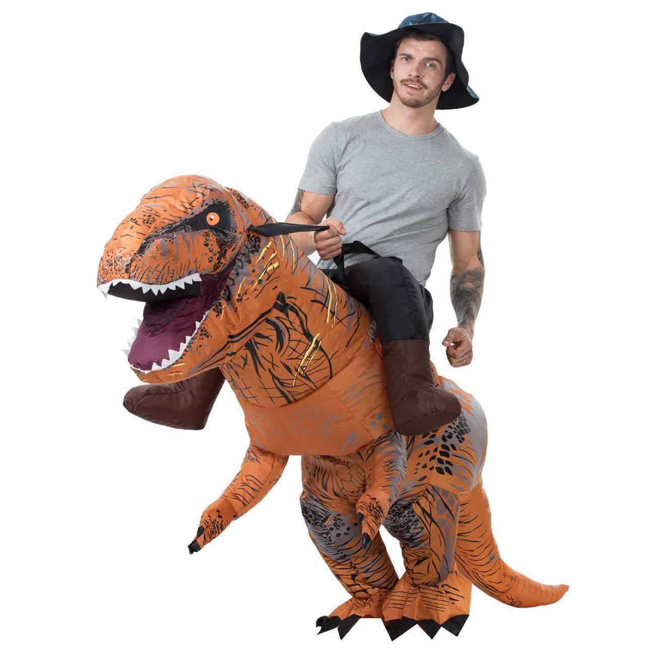 2018 Hot T Rex Riding Costume Adult Inflatable Dinosaur Costume For