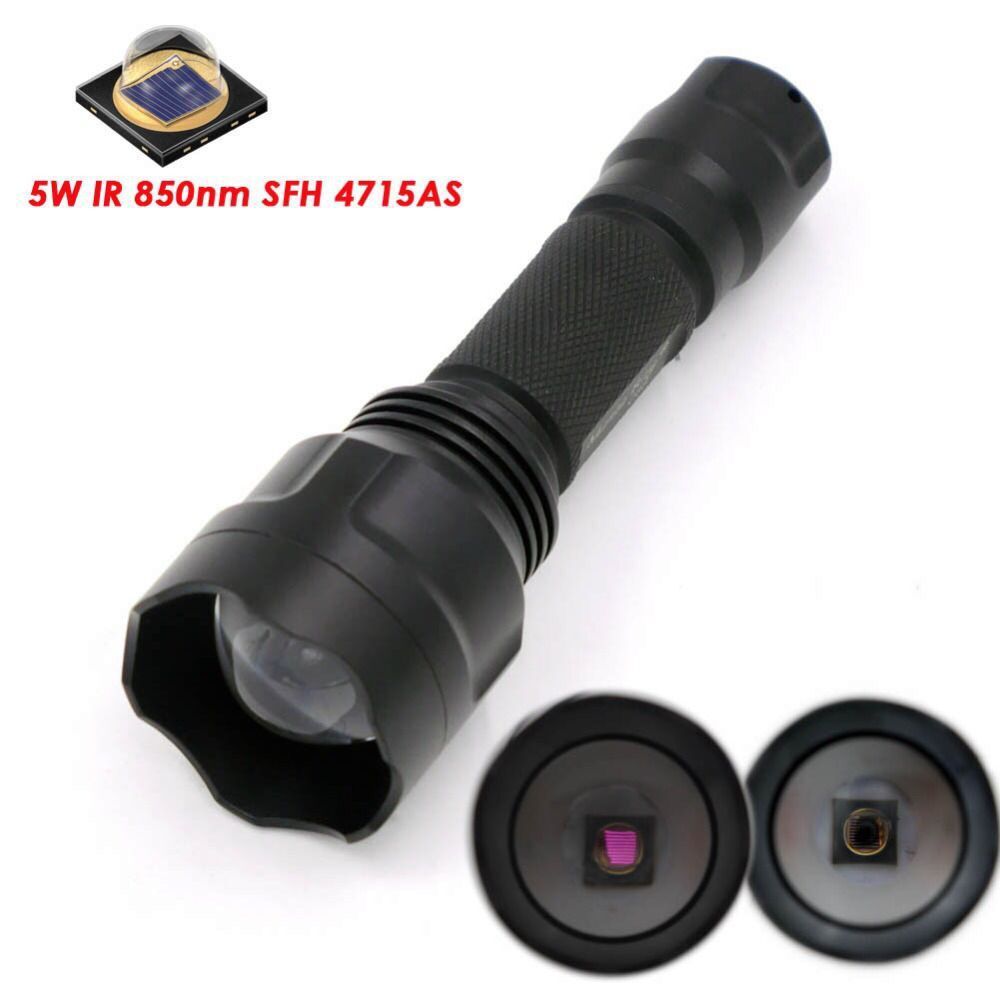 2020 IR Illuminator Flashlight Kit 1 Mode 850 Nm Night Vision Infrared ...