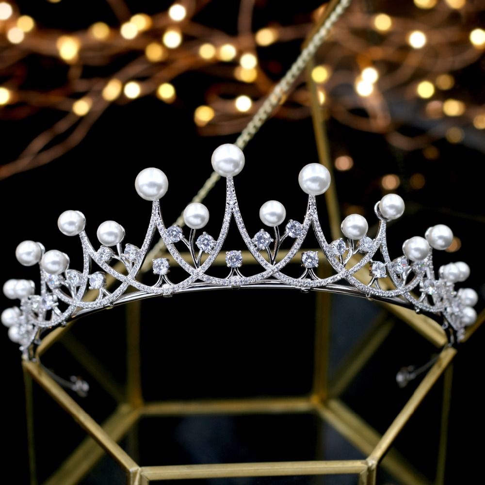 Elegant Simple Tiara De Noiva Wedding Tiaras Crowns Bridal Hair Jewelry ...