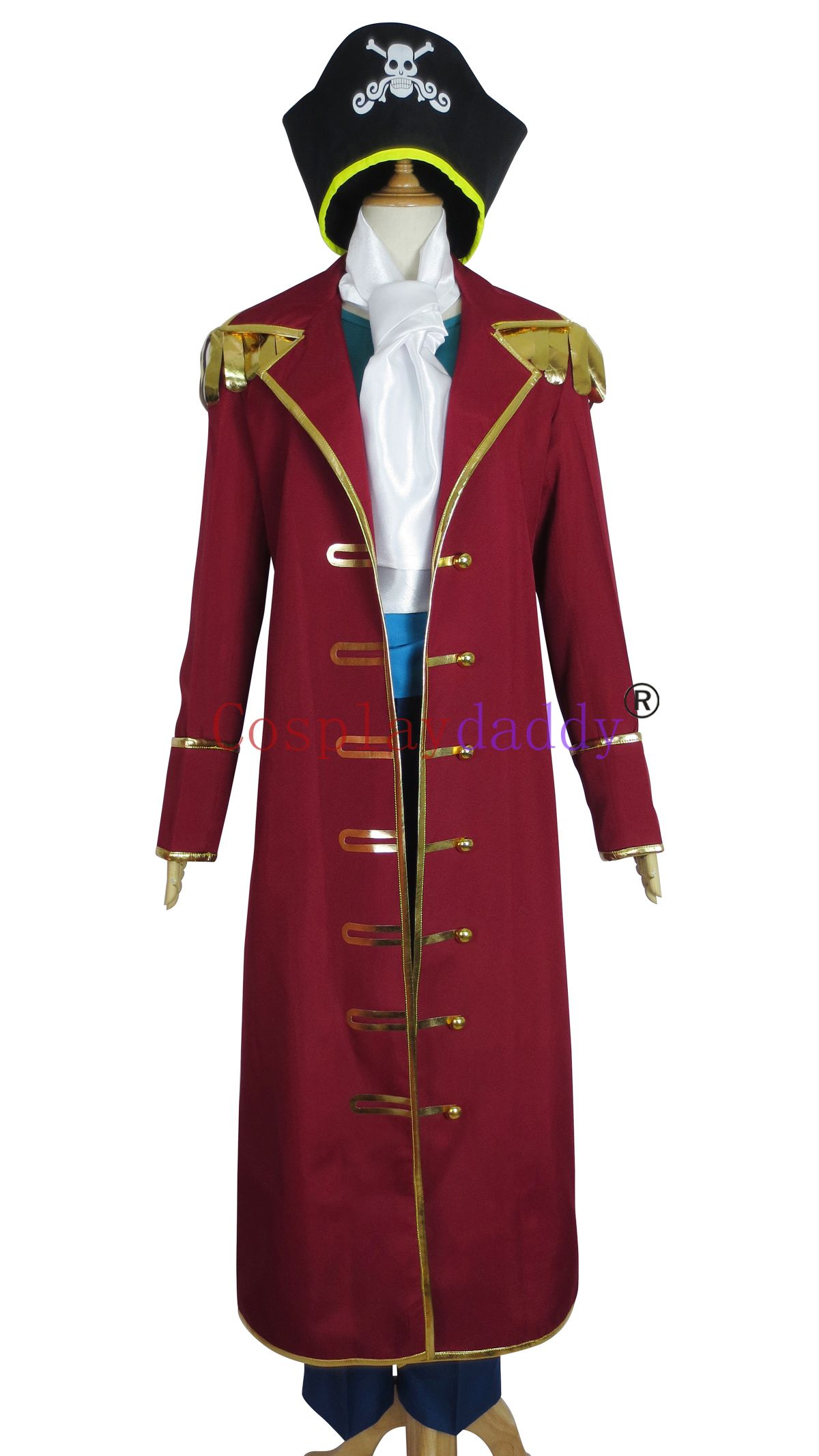 One Piece Gol D. Roger Cosplay Costume Pirate Hat H008 From Lisacosplay ...