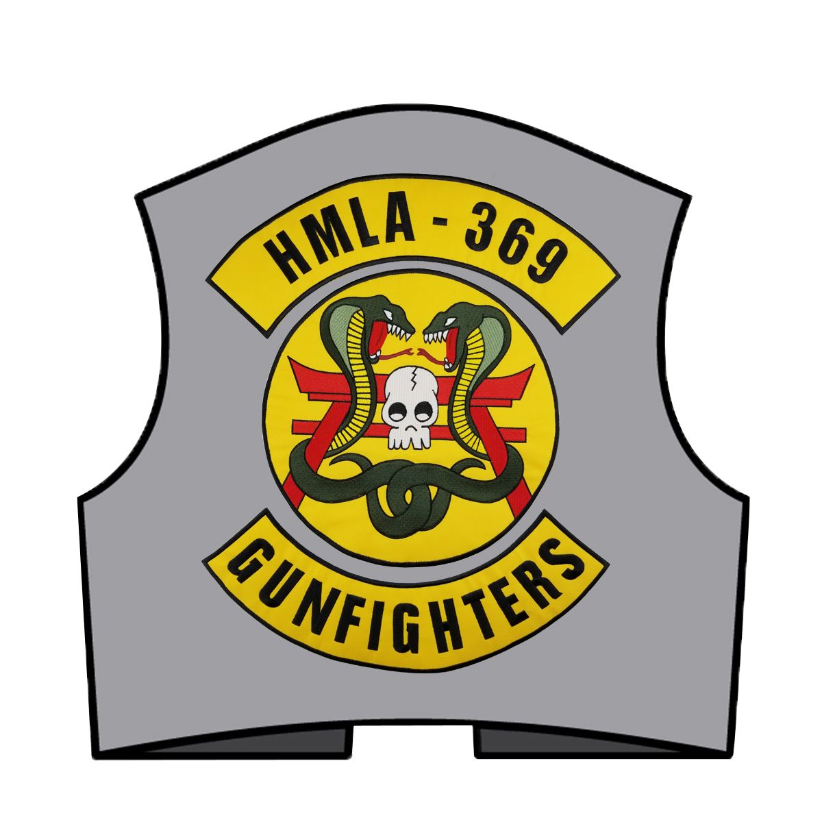 2020 HOT SALE 369 GUNFIGHTERS COBRA SKULL MOTORCYCLE COOL LARGE BACK ...