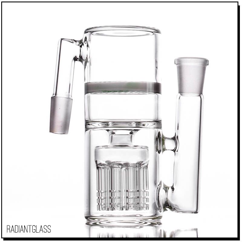 2019 8x Arms Water Pipe Ash Catcher Jade Honeycomb Percolator Smoking ...