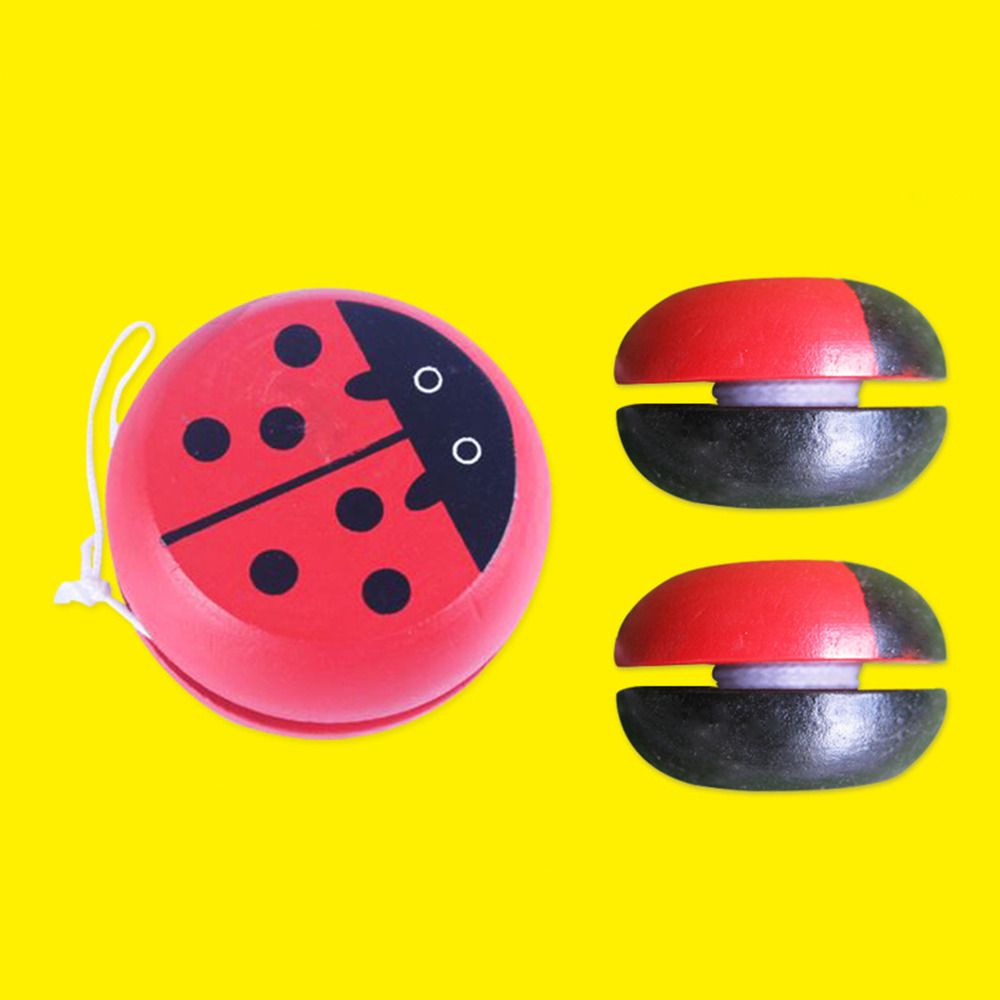 Red Cute Animal Yo Yo Toys Bearing Professional Yoyo Toys Wood High ...